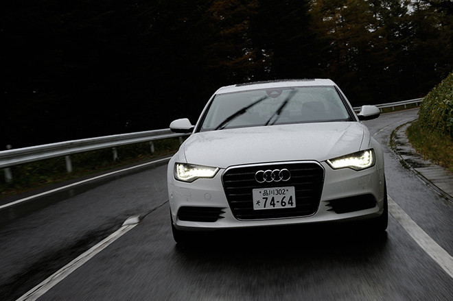 アウディA6ハイブリッド（FF/8AT）【試乗記】 手ごわい新顔登場 - webCG