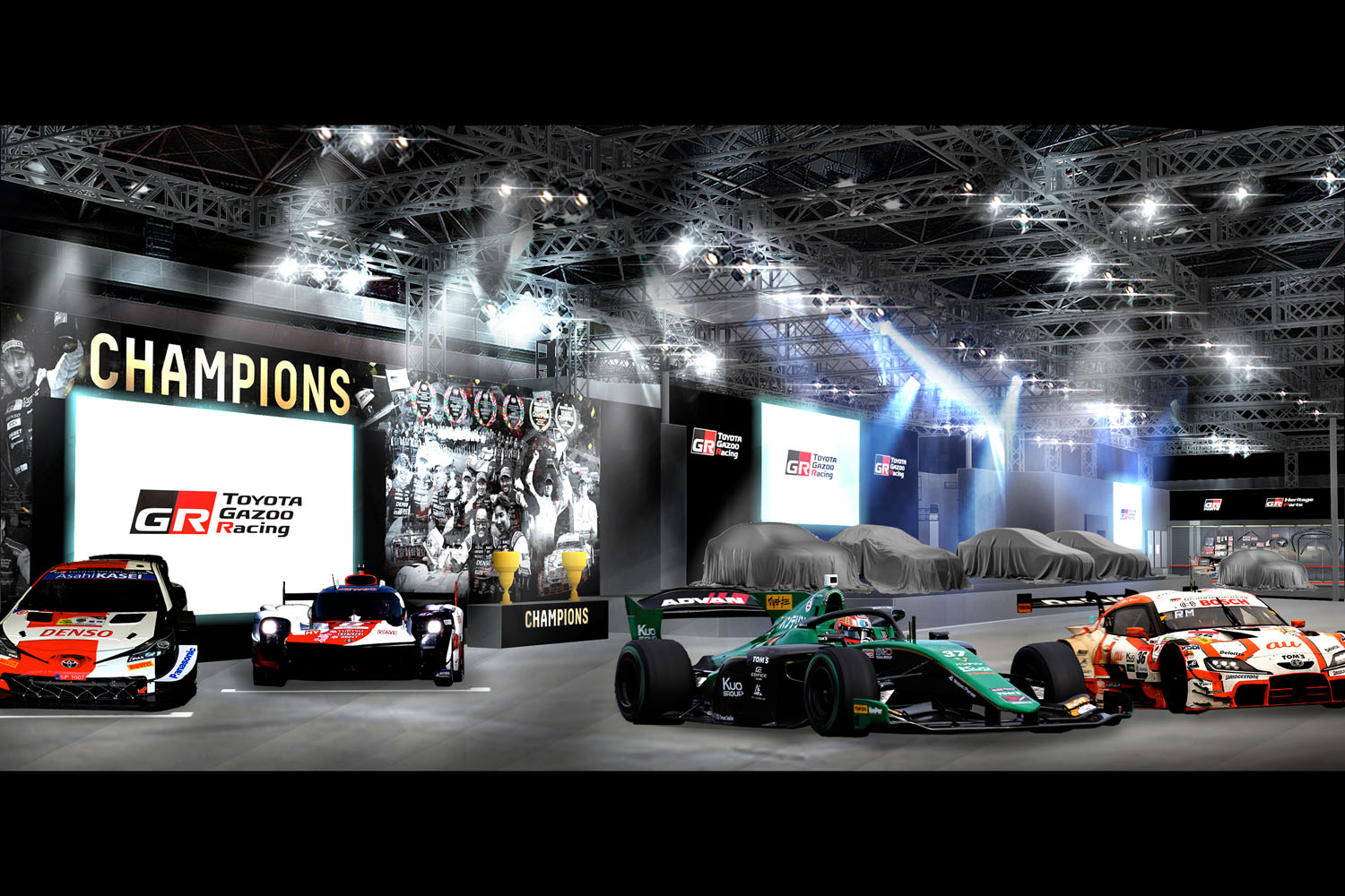 トヨタは2023年のチャンピオンマシンを一挙に展示 ドライバーによるトークショーも開催【東京オートサロン2024】 【ニュース】 - webCG